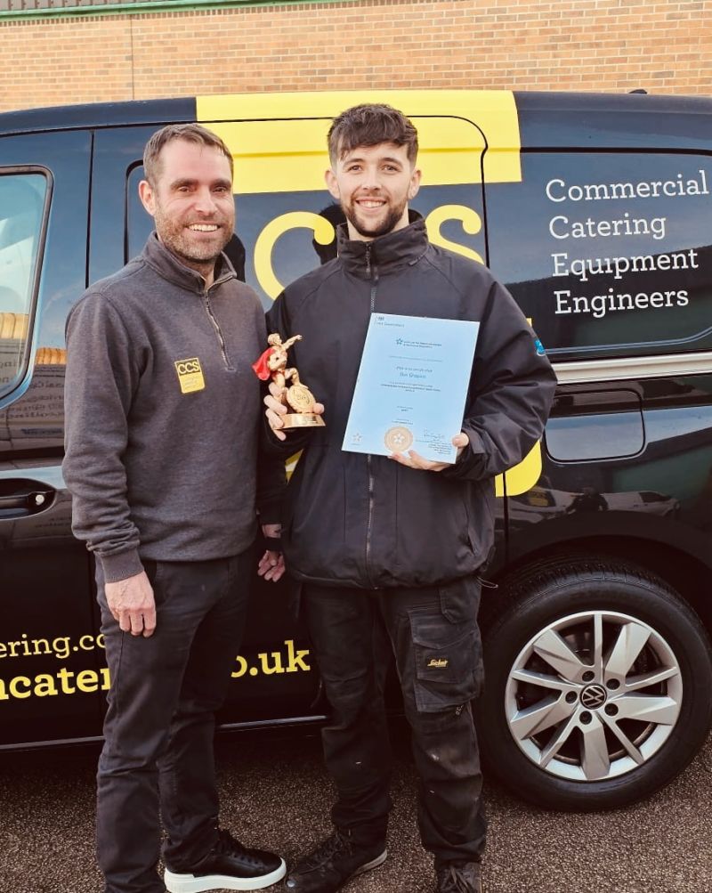 Ben completes his apprenticeship | collinghamcatering.co.uk